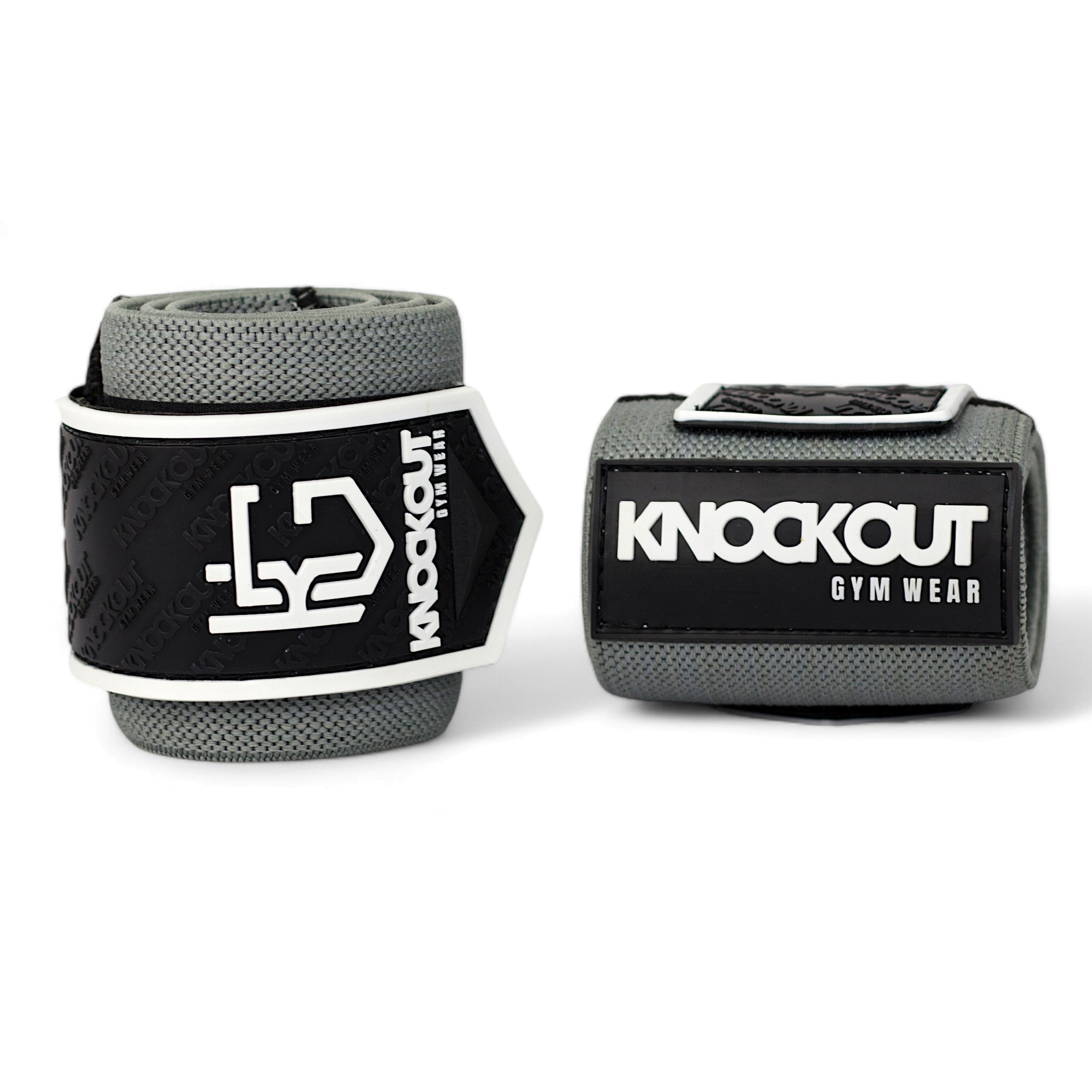 Knockout 20-In Wrist Wrap Gray - Durable Lifting Support